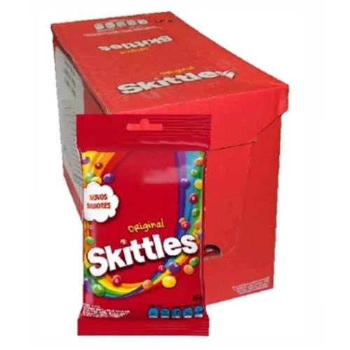 BALA SKITTLES ORIGINAL DISPLAY C/ 18X95G | Medeiros 365 - Comprou, chegou!